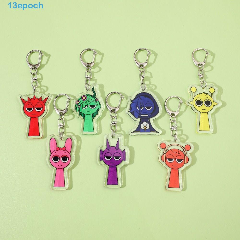 EPOCH Incredibox Sprunki Games Keychain, Game Peripheral Cartoon ...