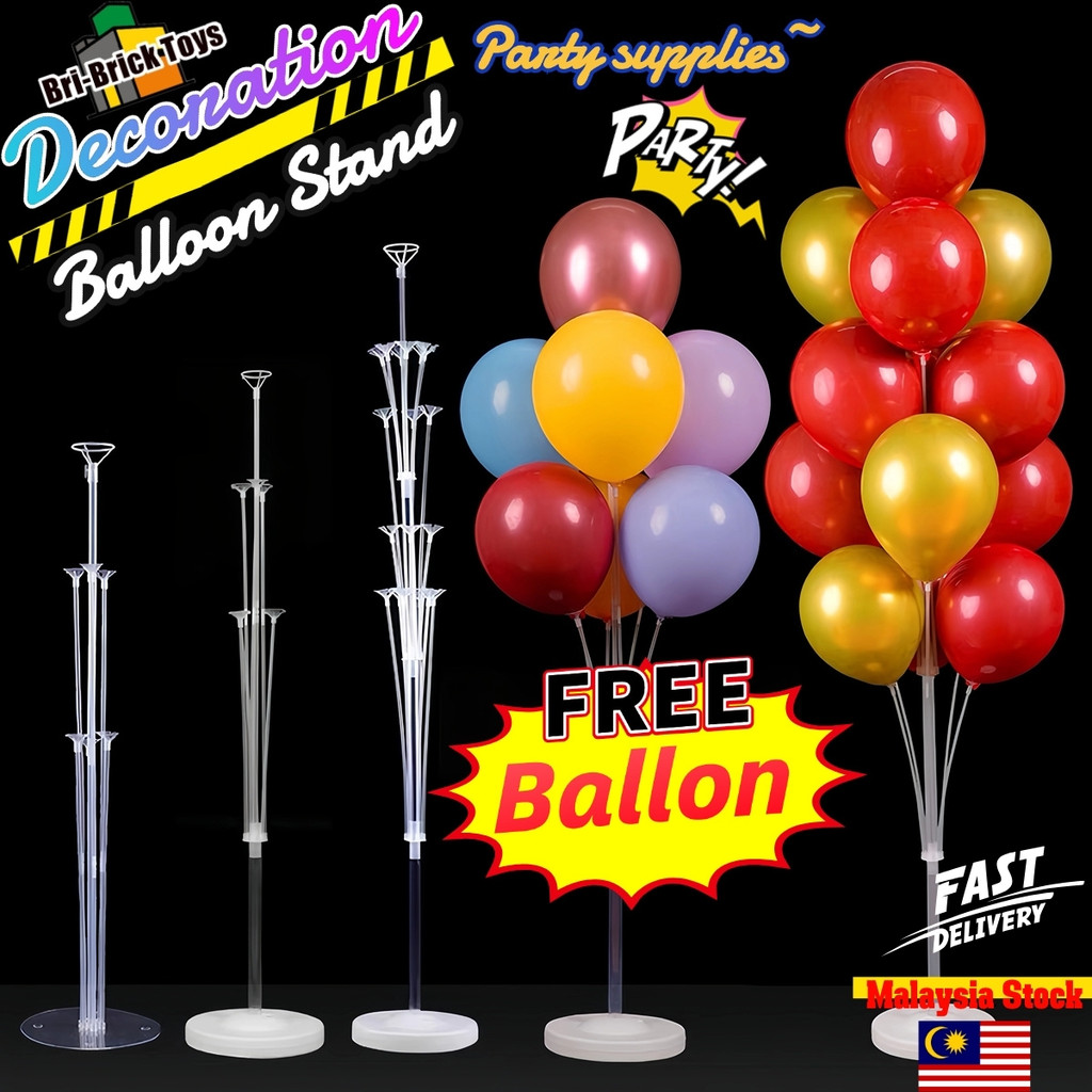 Balloon Table Stand Decor Kit Bunga Belon Hias Meja Graet for Raya ...