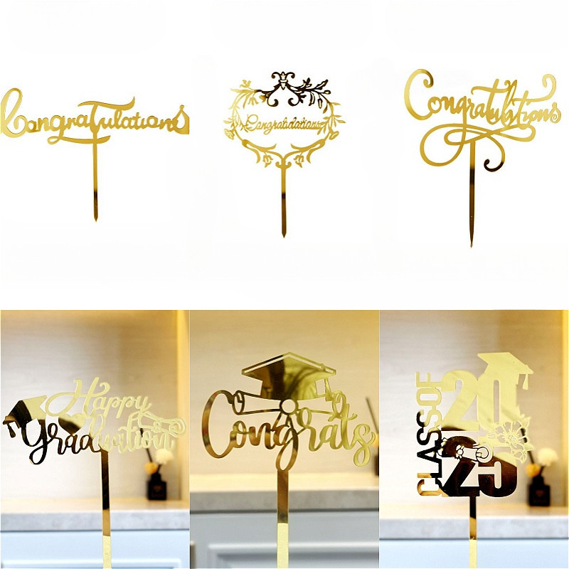 10pcs Congrats topper Graduation Party - High School/College Graduation ...