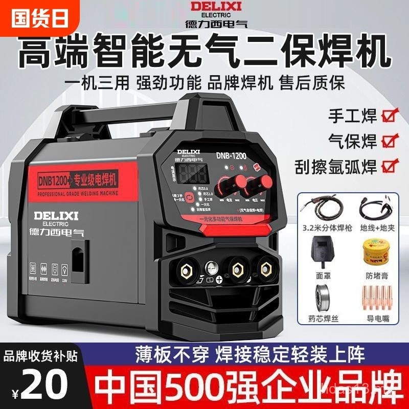 Delixi 1200 Gasless Two-Protection Welding Machine Household 220v ...