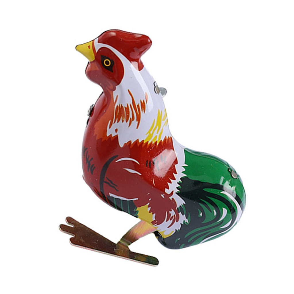 Retro Rooster Toy Cute Wind Up Clockwork Jumping Chicken Toy Hopping ...