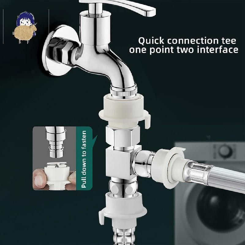 Washing Machine Tap Splitter Diverter Water Inlet Diverter Faucet ...