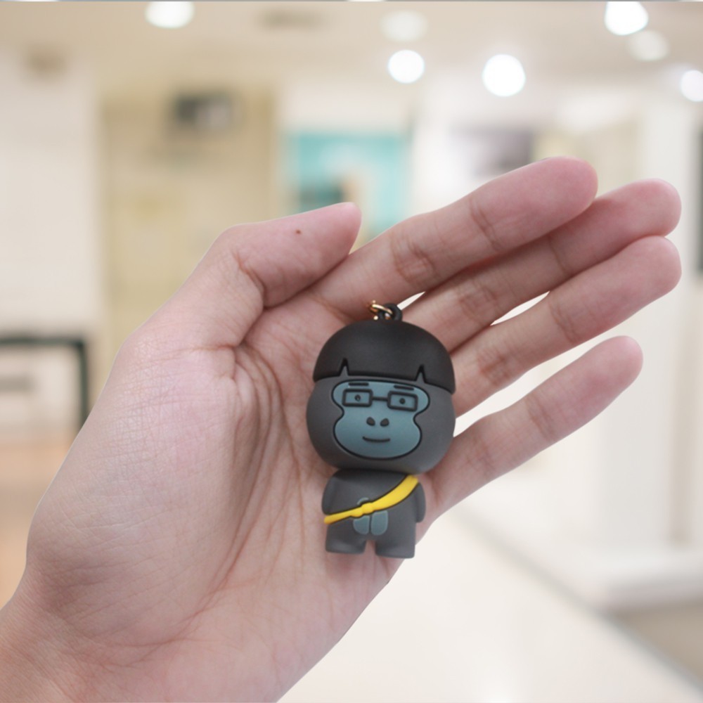 DT01 Cute Cartoon Animated 16 Different Figure Keychain w/ Rubber lace ...