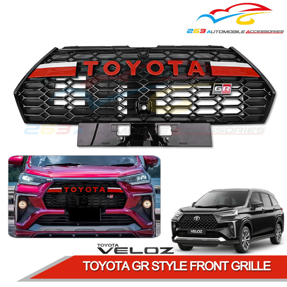 TOYOTA VELOZ 2022-2023 FRONT GRILLE GRILL GR SPORT STYLE WITH 'TOYOTA ...