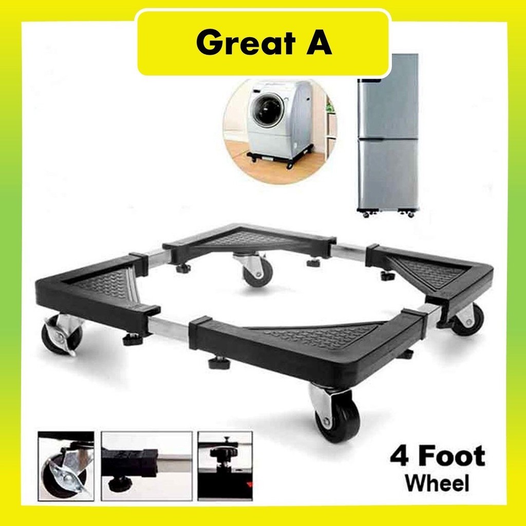 Rack Rolling Washing Machine Stand Rack Adjustable Wheel Roller Rack ...