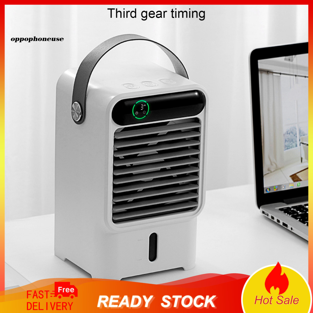 OPPO 1500mAh Rechargeable Air Cooler with Handle Digital Display ...