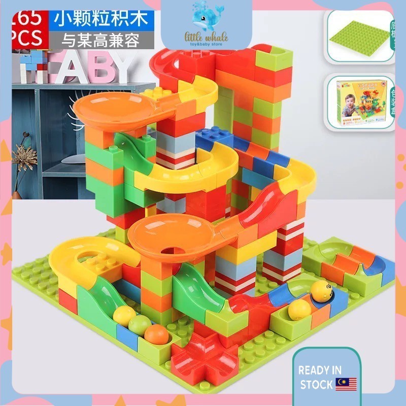 🐳168pcs 336pcs Building Bricks Block with Slide and Funnel For Children ...