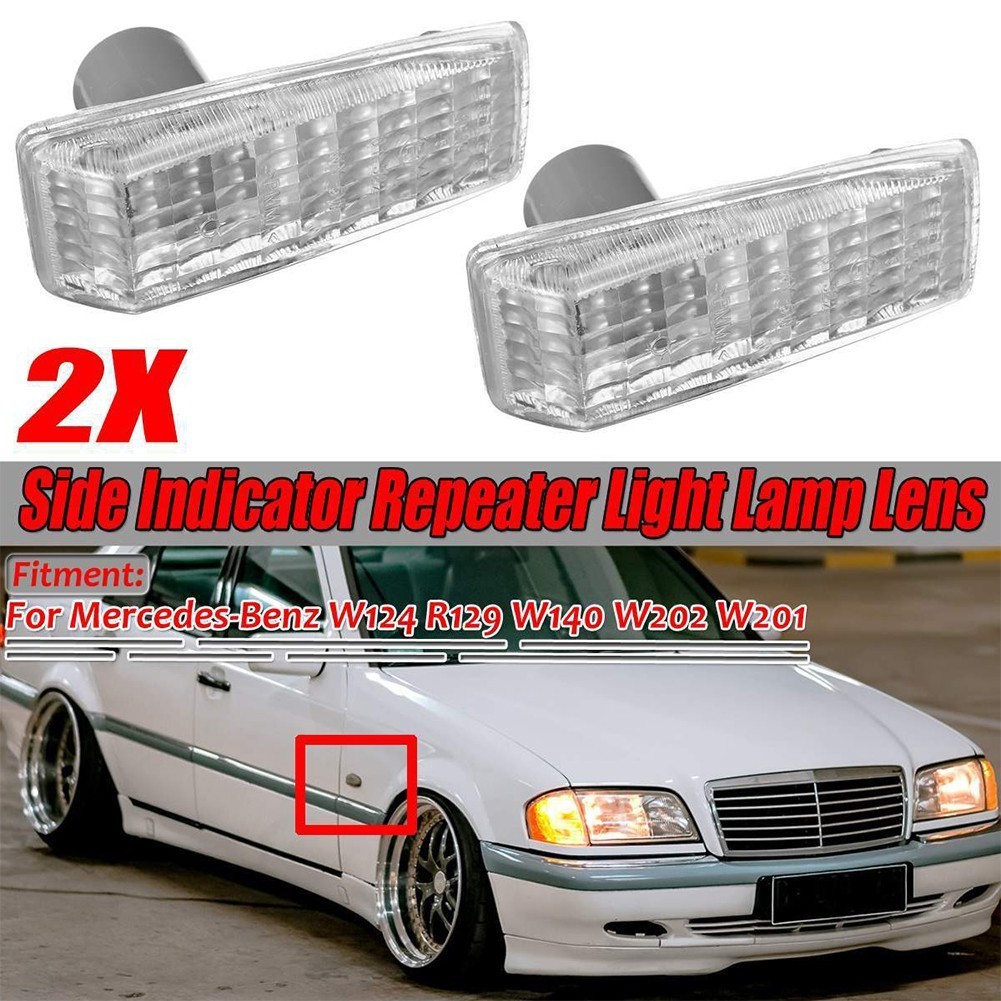 Fast Ship ️Car Side Turn Signals Lamp Lens Marker Light For Benz W124 ...