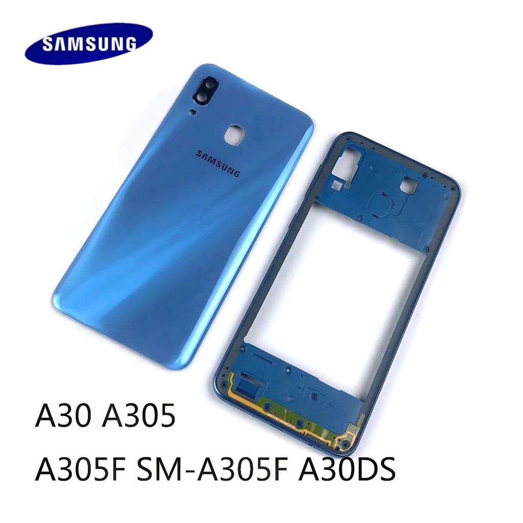 For Samsung Galaxy A30 A305 A305F SM-A305F Housing Middle frame Case ...