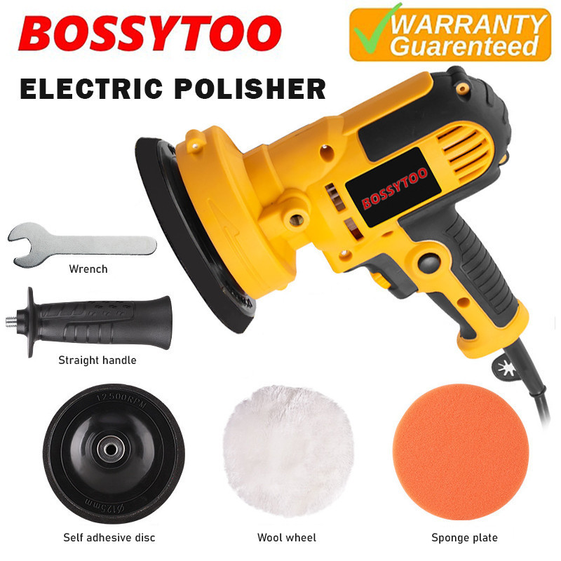 BOSSYTOO Electric Car Polisher 700W Polishing Waxing Buffing Machine ...