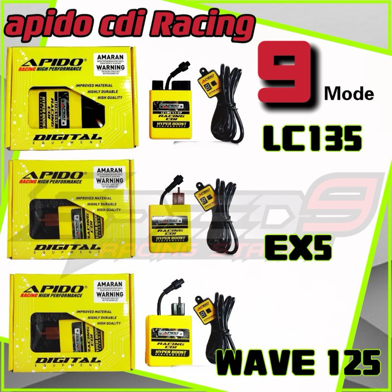cdi racing apido 9mode wave125 EX5 wave100 Kriss100 LC135 v1-v7 KRISS ...