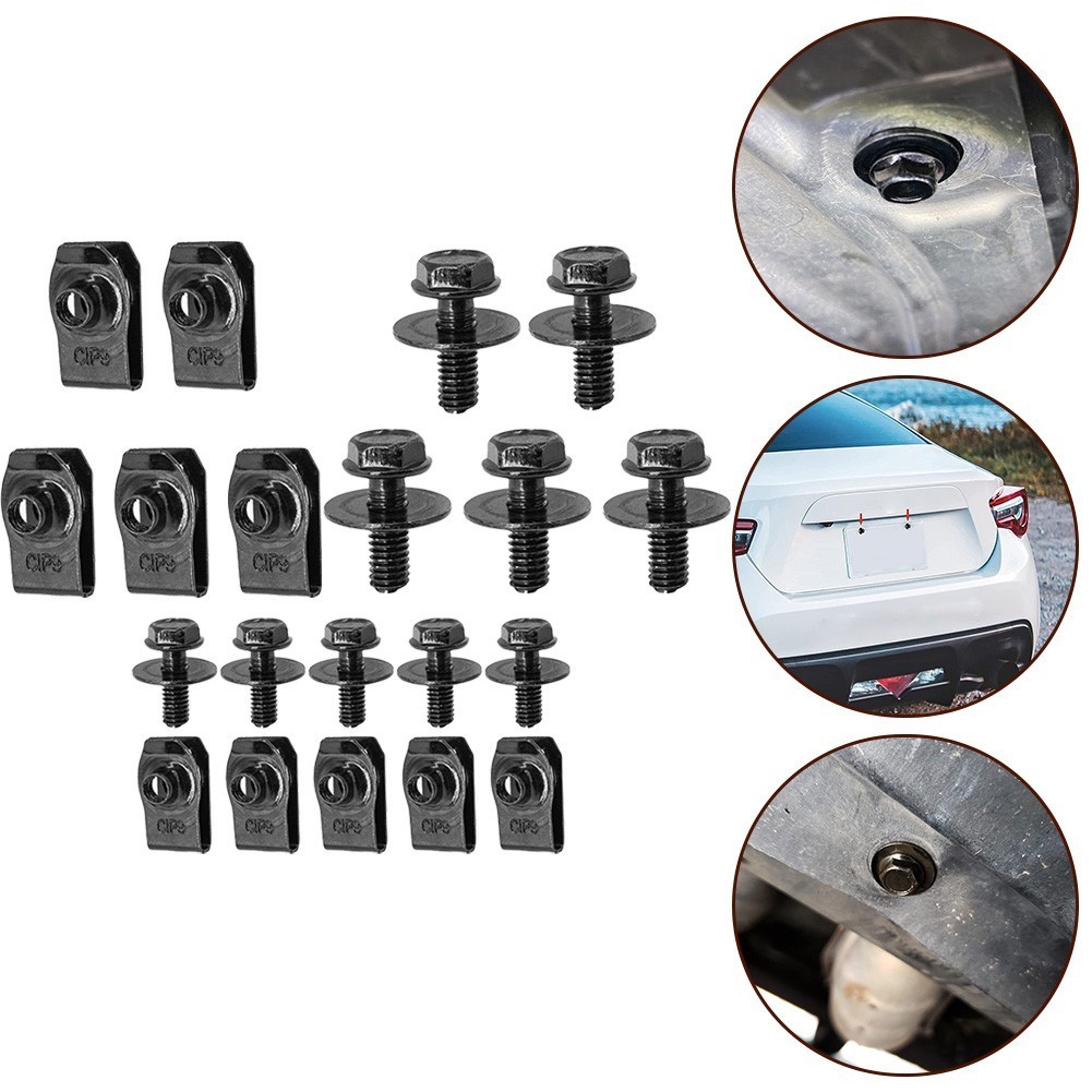 [BSL] Car Body Bolts And U-nut Clips M6 Screws For Honda For Accord ...