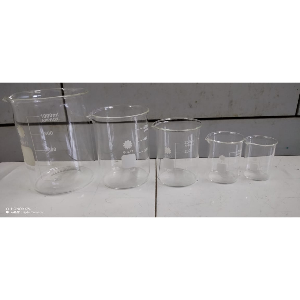Glass Beaker 50ml,100ml,250ml,500ml and 1000ml | Shopee Malaysia