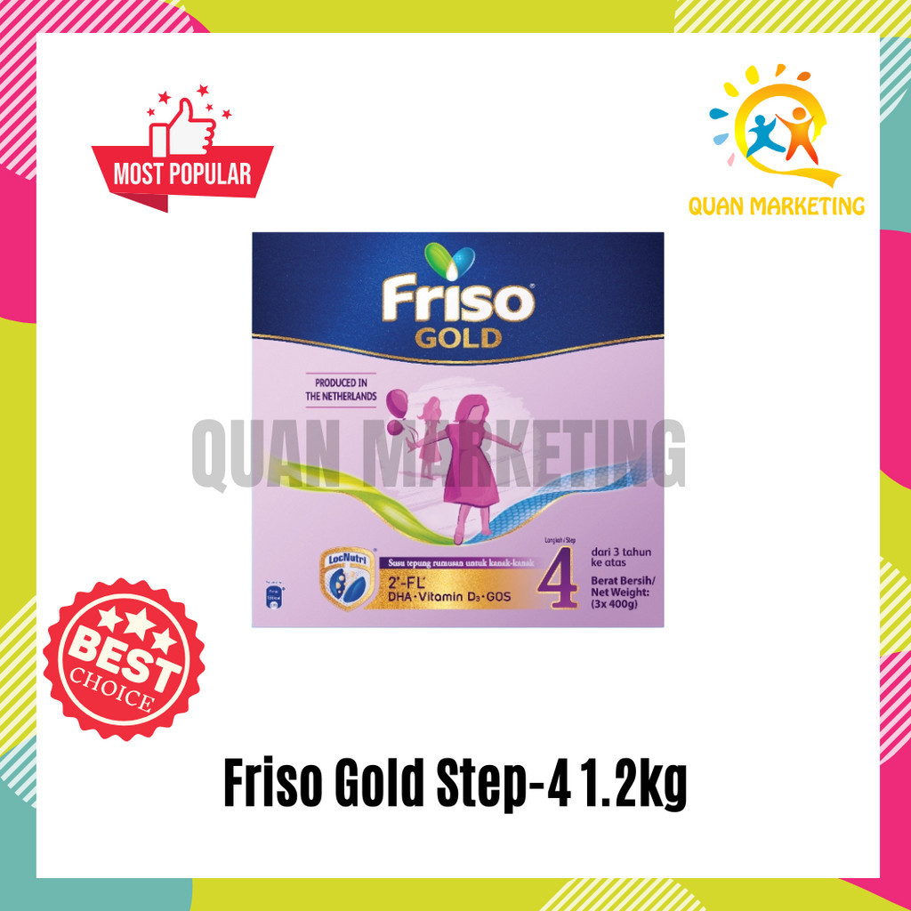 Friso Gold Step 4 Milk Formula - (1.2kg) | Shopee Malaysia