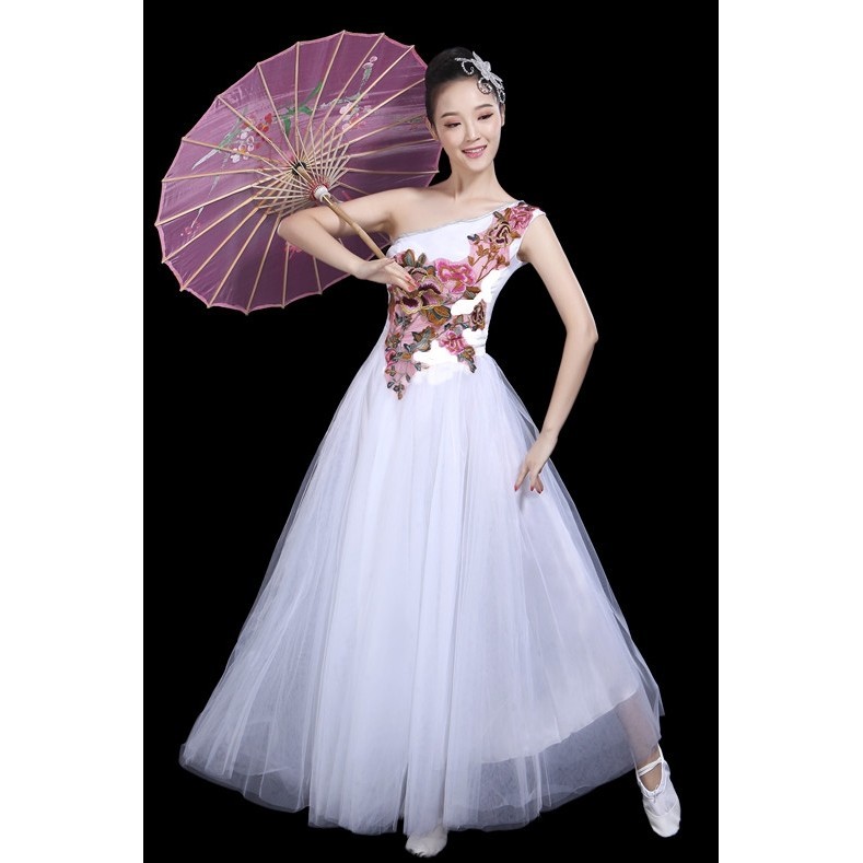 Adult Performance Costume Opening Dance Big Swing Skirt Performance