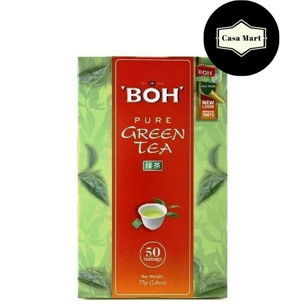 Boh Pure Green Tea Flavoured Tea 25 Teabags 37.5g | Shopee Malaysia