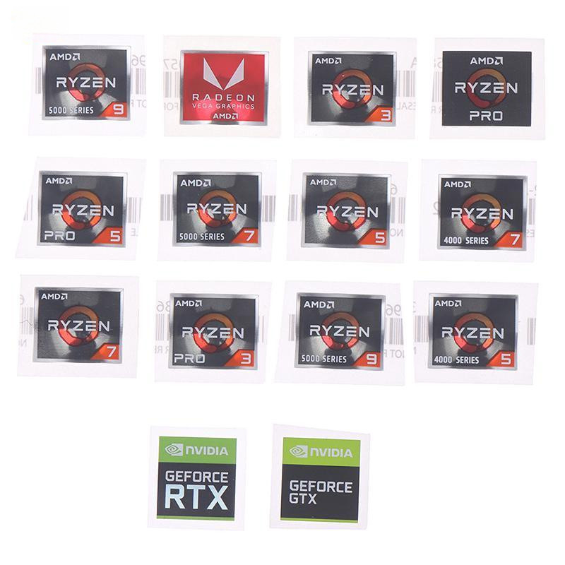 Amd Processor Series Sticker Athlon Ryzen R 3 5 7 Logo Pro7 Generation ...