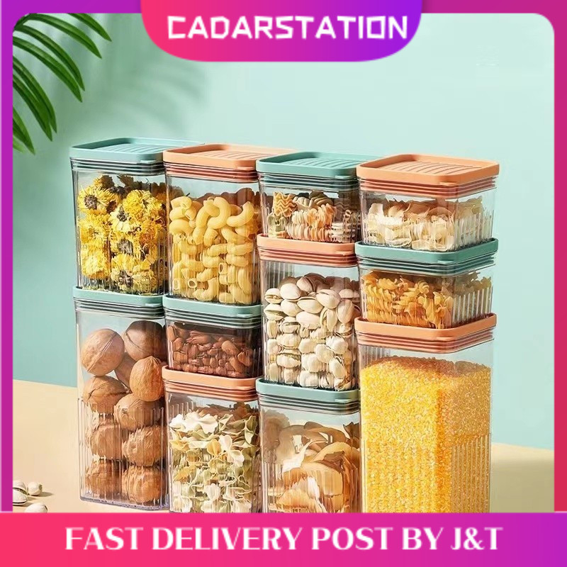 CS_ Food Container Food Storage Stackable Kitchen Organizer Storage ...
