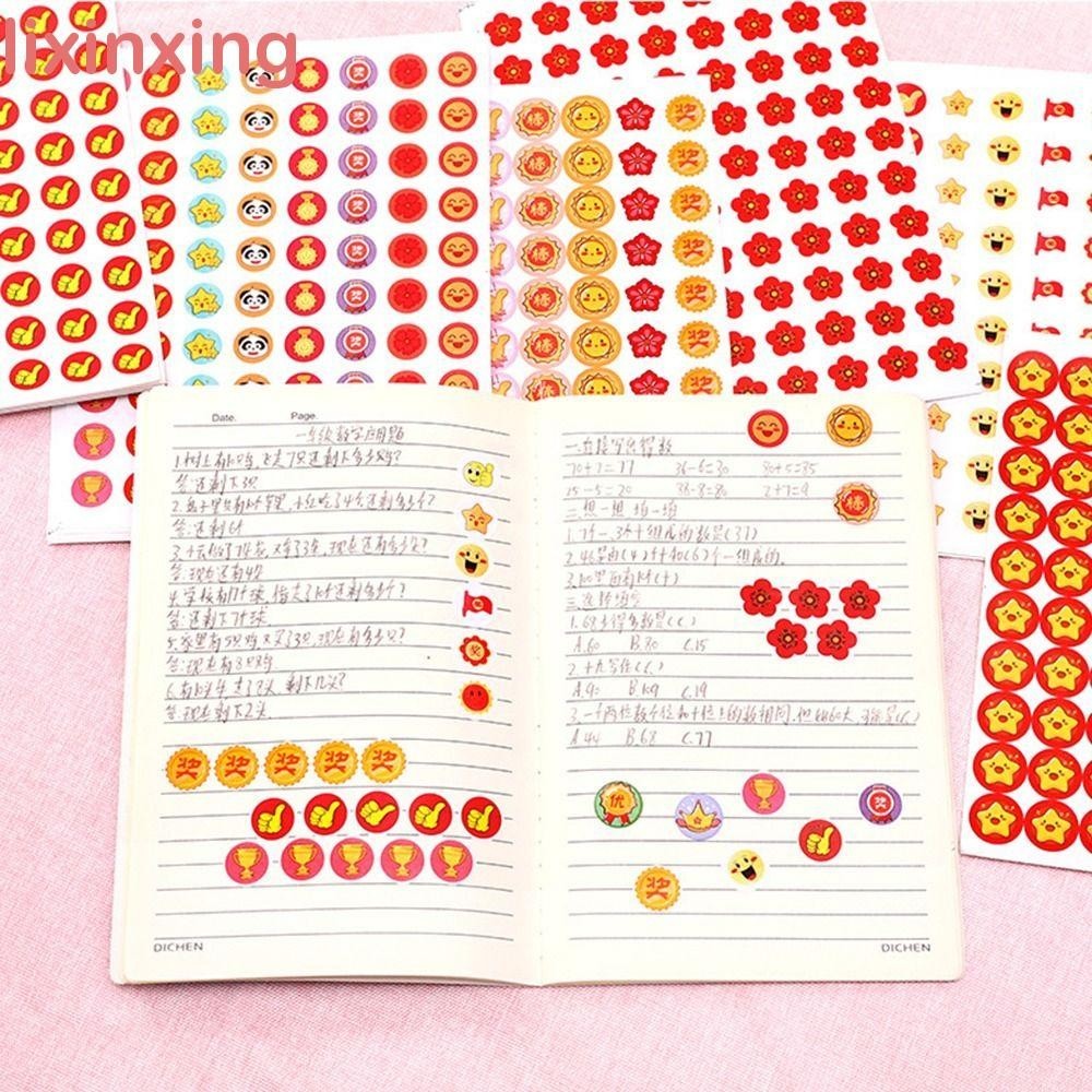 LIXINXING Reward Stickers Smiley Face Cute 800Pcs/10Sheet Behavior ...