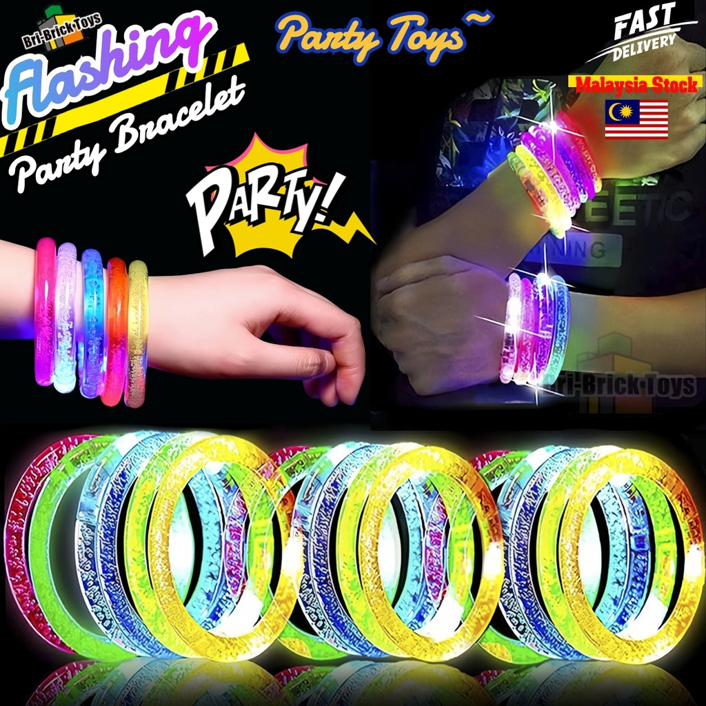 Led Glow Bracelet for Party Glow in The Dark Jewelry for Rave Wedding ...