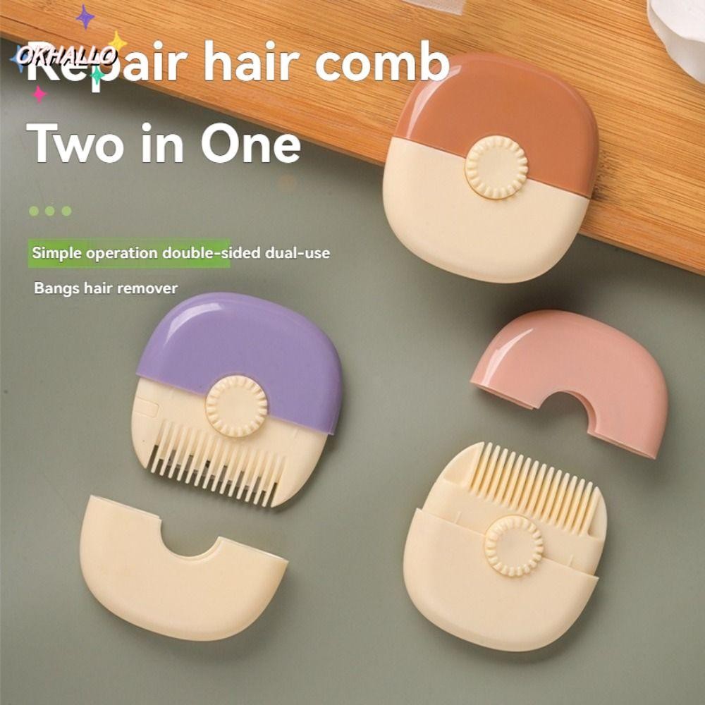 OKHALLO Hair Clipper Comb, Adjustable Blades Styling Tool Bangs Trimmer ...