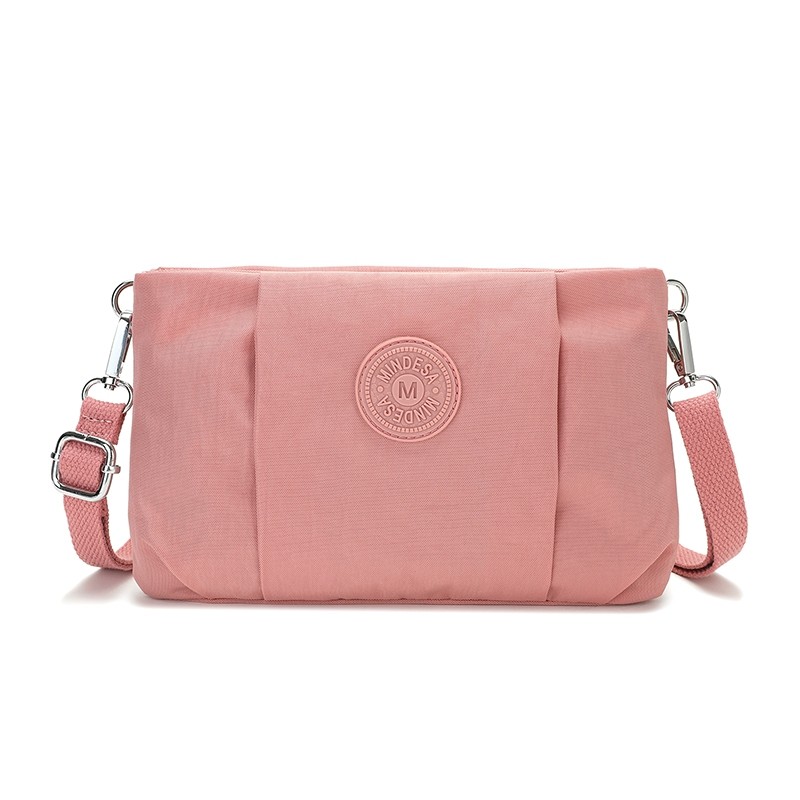 MINDESA-[Shipping Ins 24 Hrs] Solid Color Nylon Shoulder Bag With ...
