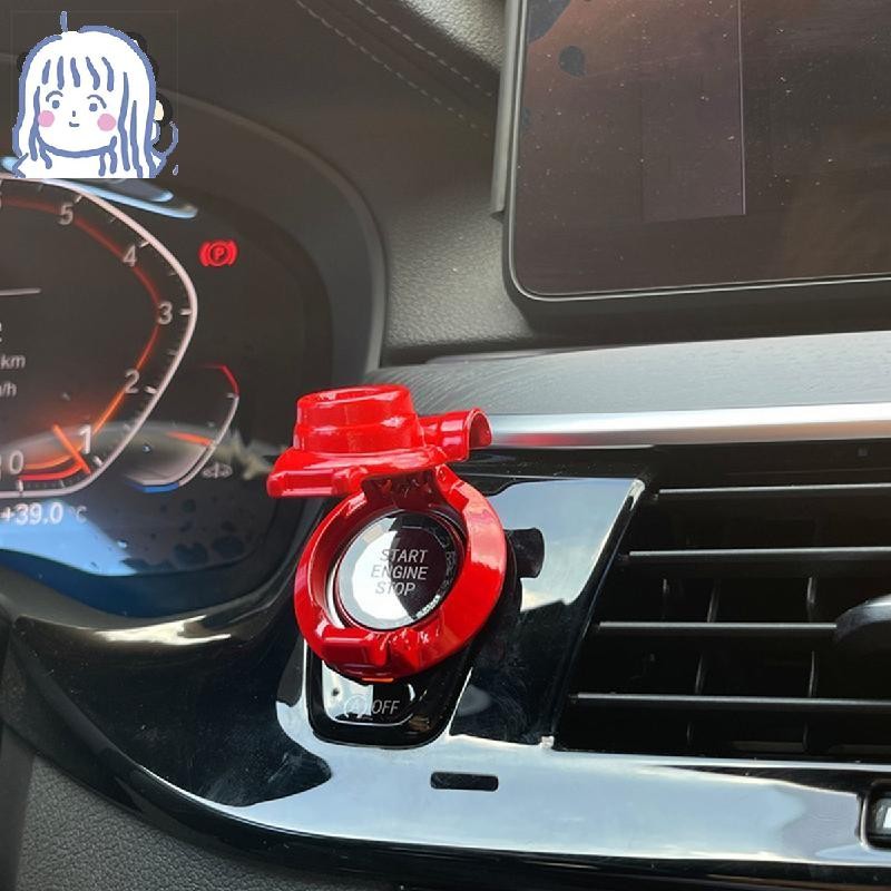 Metal Turbo Shaped Flip Cover Start Button Push Start Auto Ignition ...