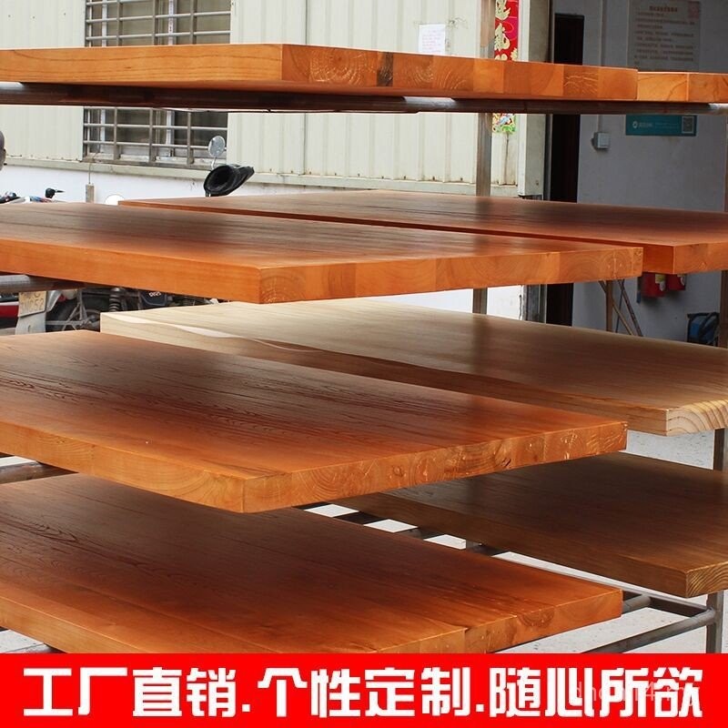 Solid Wood Desktop Board Log Board Pine Board Whole Board Bar Desk ...