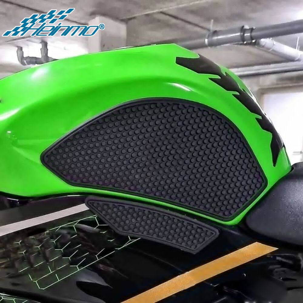 For KAWASAKI ZX6R ZX636 Gas Tank Pad Traction Side Pad Fuel Grip ...