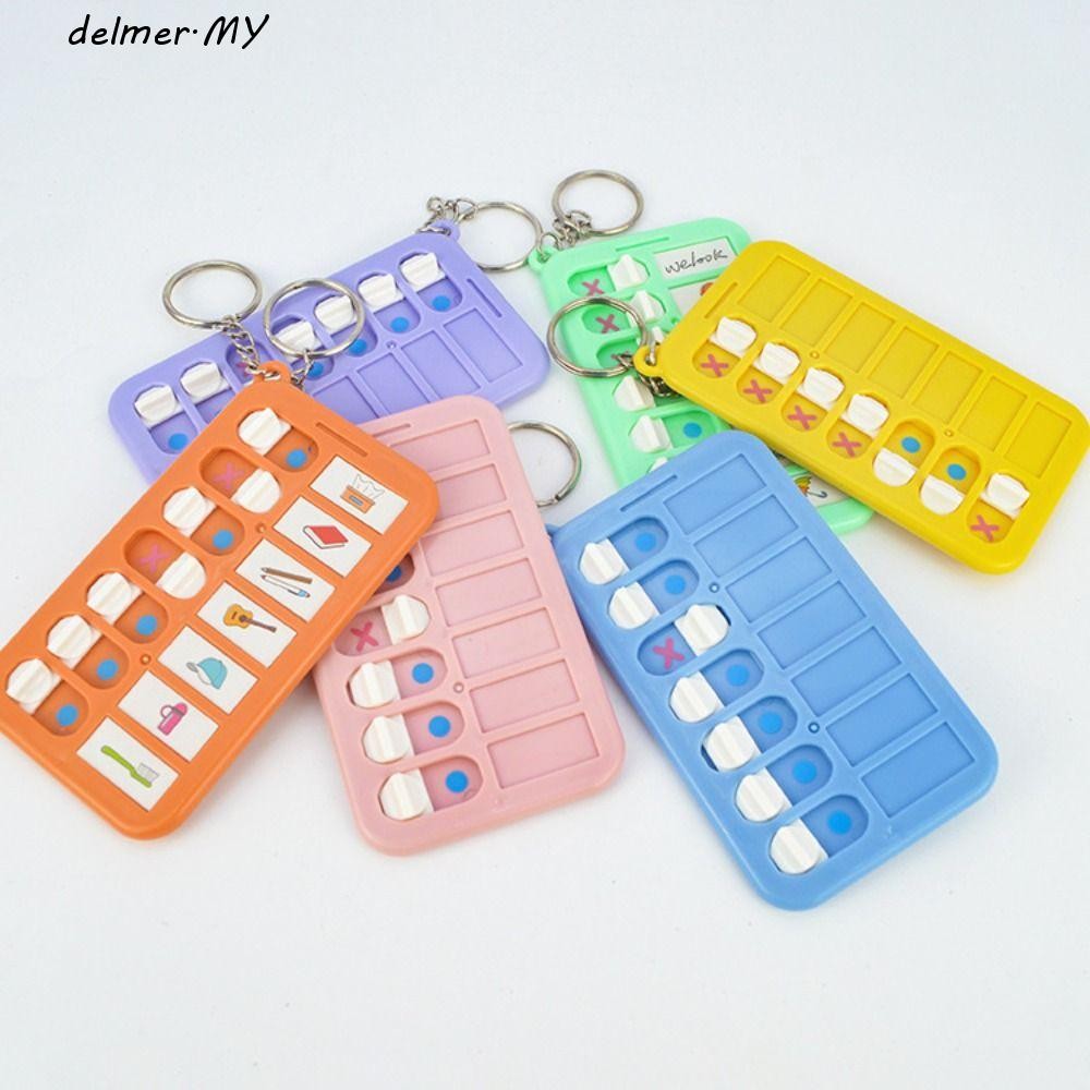 DELMER Good Habit Punch Card, Self-disciplined Detachable Daily Task ...