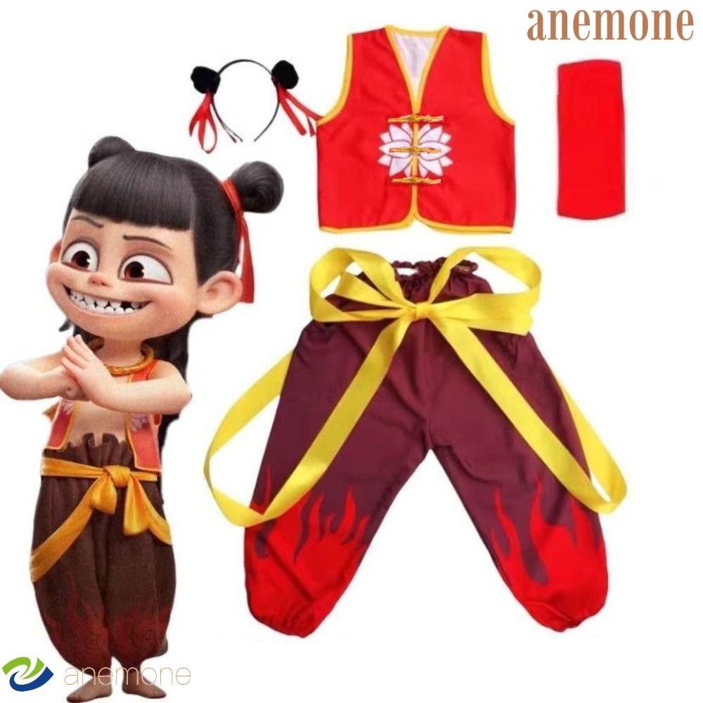 ANEMONE Nezha Performance Costume, Party Props Funny Nezha2 Cosplay ...