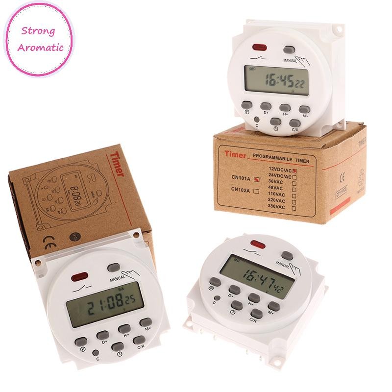 STRO 1Pc 12V 24V 110V 220V CN101A Digital LCD Power Timer Programmable ...