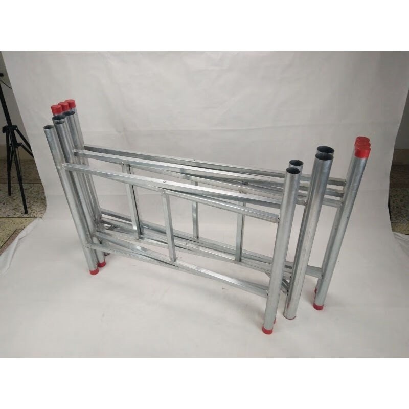 Retractable Iron Table b-Leg Four-Legged Round Table Folding Table ...