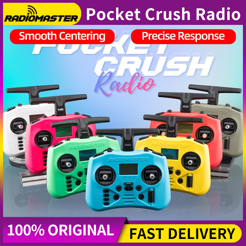 RadioMaster Pocket Crush Radio Controller 2.4G 16CH ELRS Transmitter ...