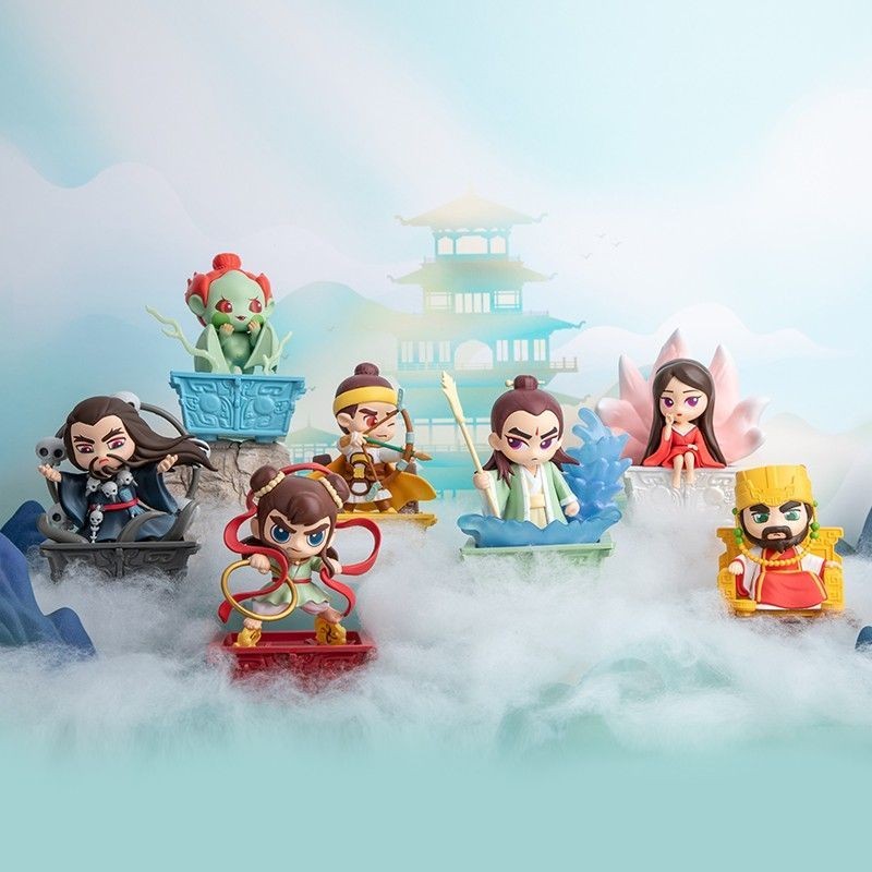 现货 速出！新款 Fengshen peripheral Jifa Nezha Yang Jian blind box figurines ...