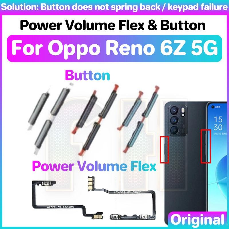 Power On Off volume Button Flex Out Side Key For oppo reno 6z 5g Switch Power ON OFF Key Mute ...