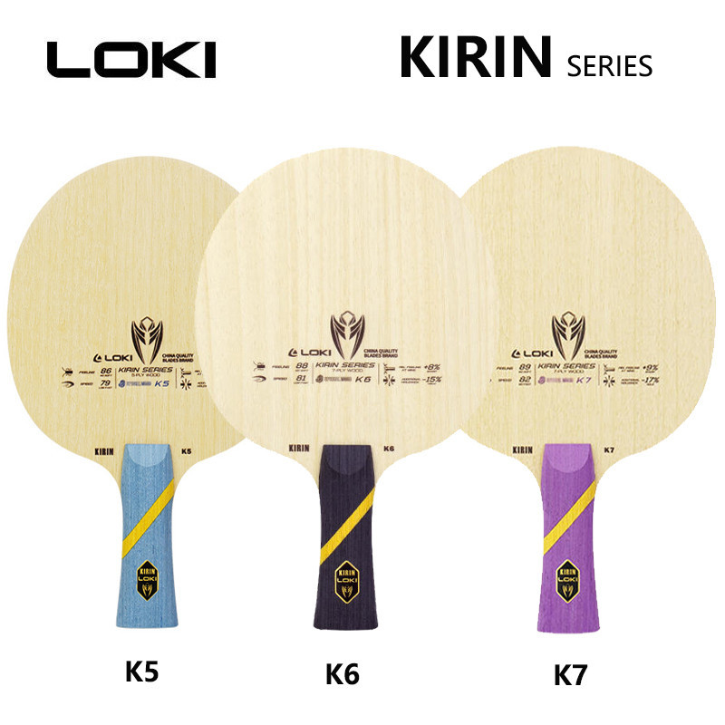 Original LOKI Table Tennis Racket Blade KIRIN K5 K6 K7 Ping Pong Paddle(5Wood/7Wood) Fast Attack ...