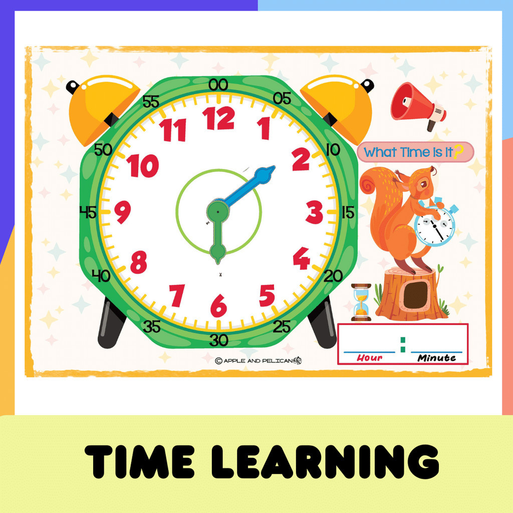 Little Cuttie Time Learning Masa Busy Book Kid Early Learning Book Kids ...