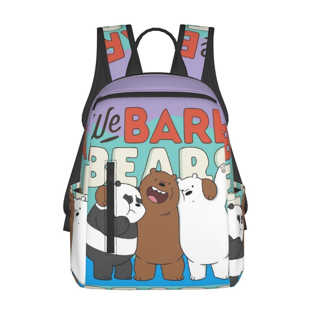 We Bare Bears Backpack 14.7in Lightweight Business Laptop Shoulders Bag ...