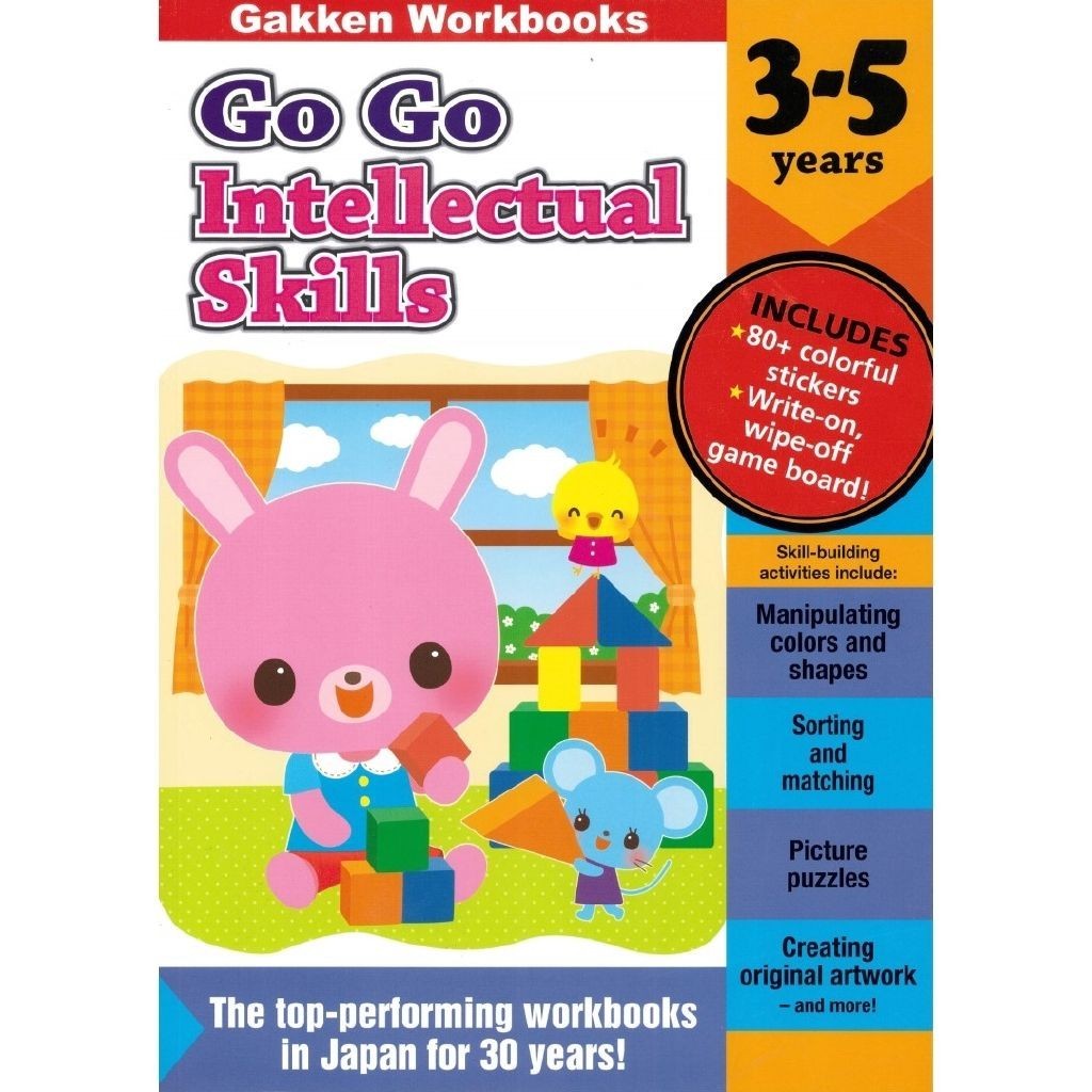 Gakken Workbooks Go Go Intellectual Skills (3-5 years) | Shopee Malaysia