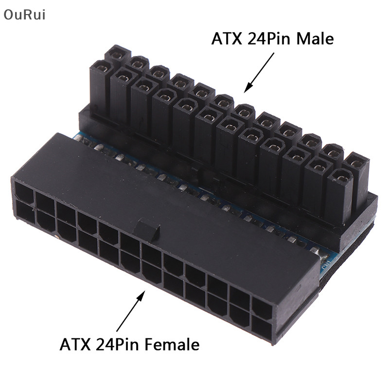 【OR】 ATX 24Pin 90 degree Power Plug Adapter Mainboard Motherboard Power ...