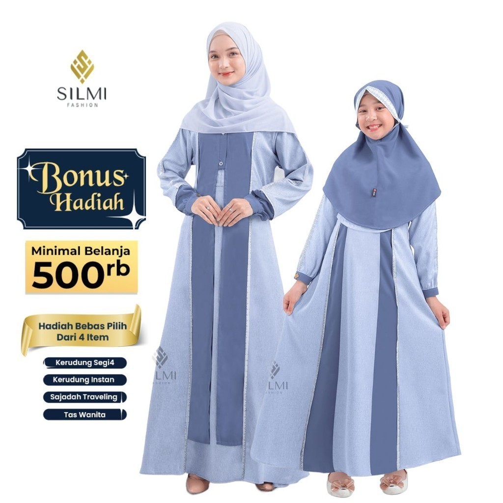 The Newest Mother And Daughter Couple Gamis Set Lebaran 2024 Silmi ...