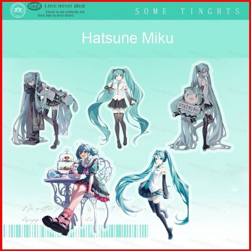 Ere1 Hatsune Miku Anime Figure Model Toy Acrylic Stands Plate Holder ...