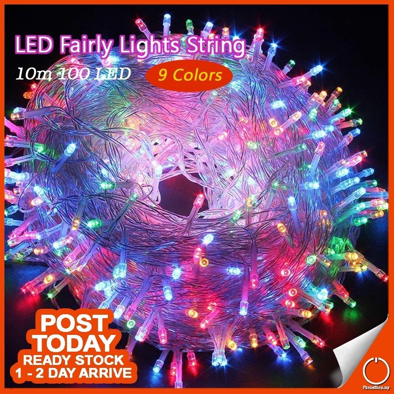 𝗪𝗔𝗧𝗘𝗥𝗣𝗥𝗢𝗢𝗙 𝟭𝟬𝟬 𝗟𝗘𝗗 10M String Fairy Light Starry Light Home Decoration ...