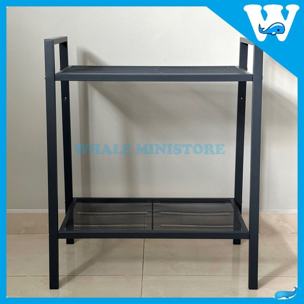 IKEA LERBERG STEEL SHELF UNIT 2-TIER 60x70cm | Shopee Malaysia