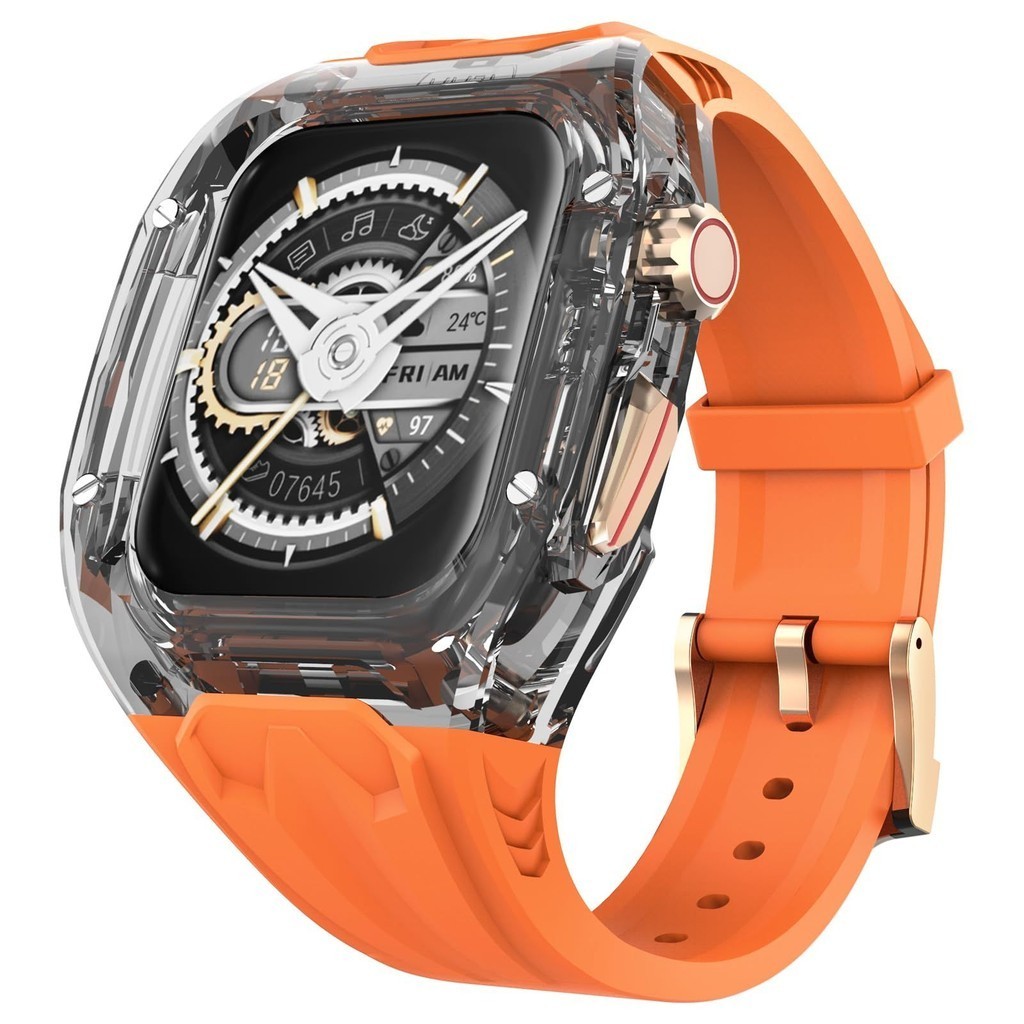 Transparent Modification Kit For iWatch 9 8 7 44mm 45mm Mod kit Strap ...
