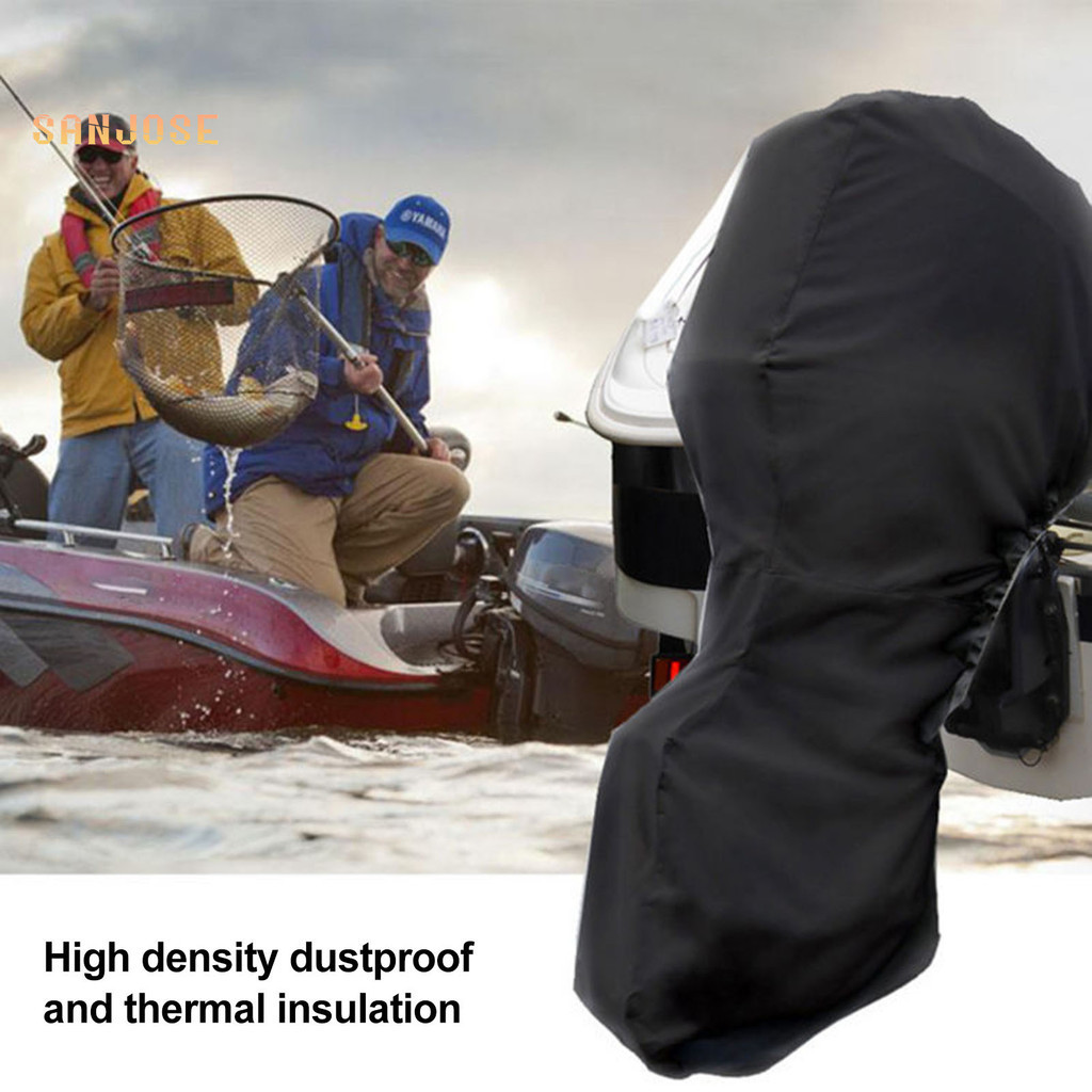 SSN-Outboard Motor Cover with Zipper Waterproof UV-Resistant Universal ...
