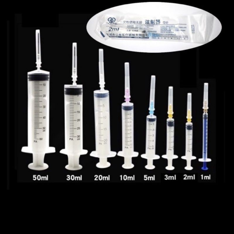 100ml 200ml Disposable Syringe With Needle SLIP TIP Plastic Injector ...