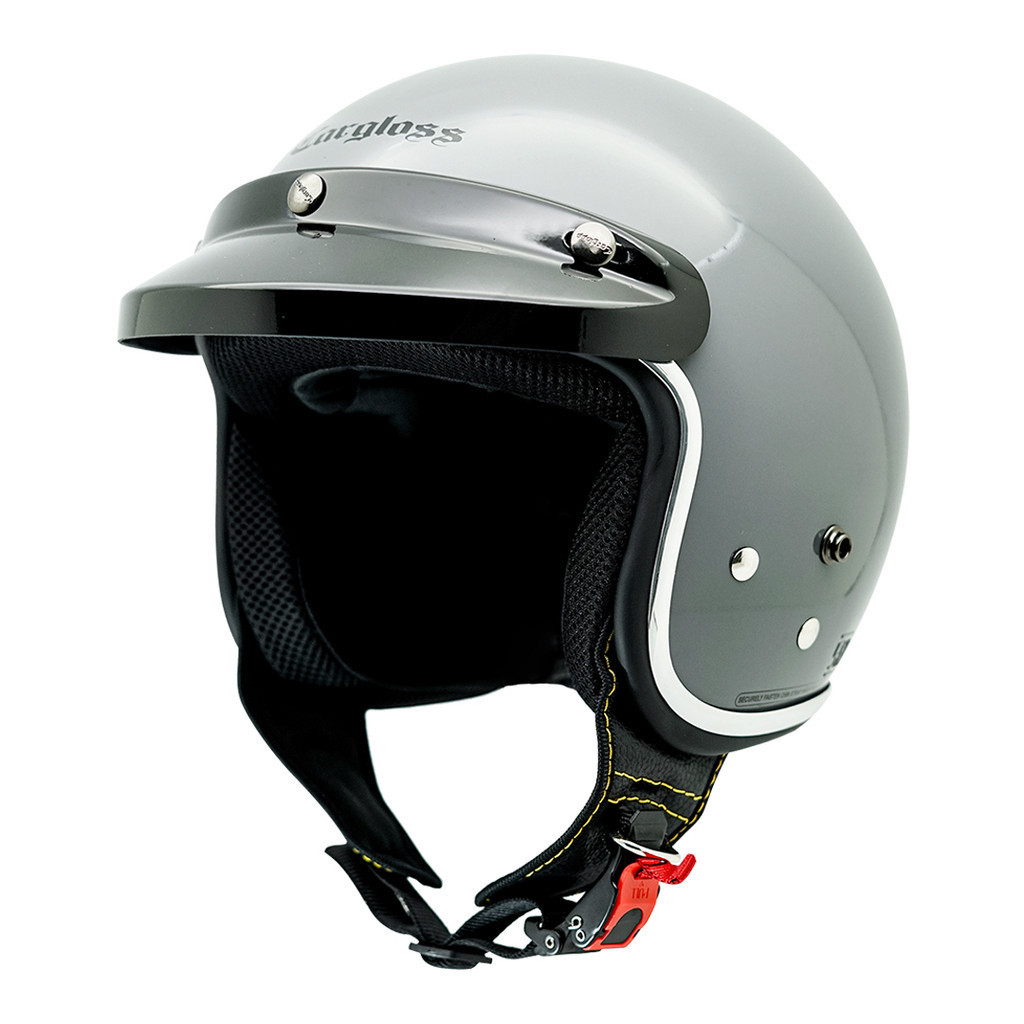 Cargloss CFM 2 Retro Half Face Helmet - Modern Grey | Shopee Malaysia