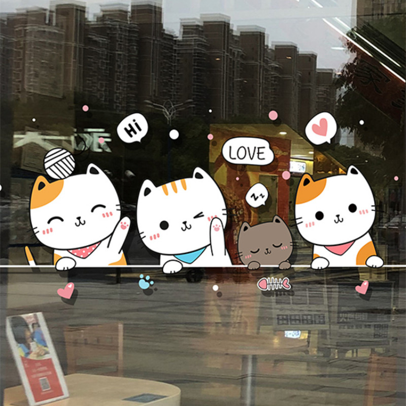 Simple Kitchen Sliding Glass Door Anti-collision Sticker Decorative ...